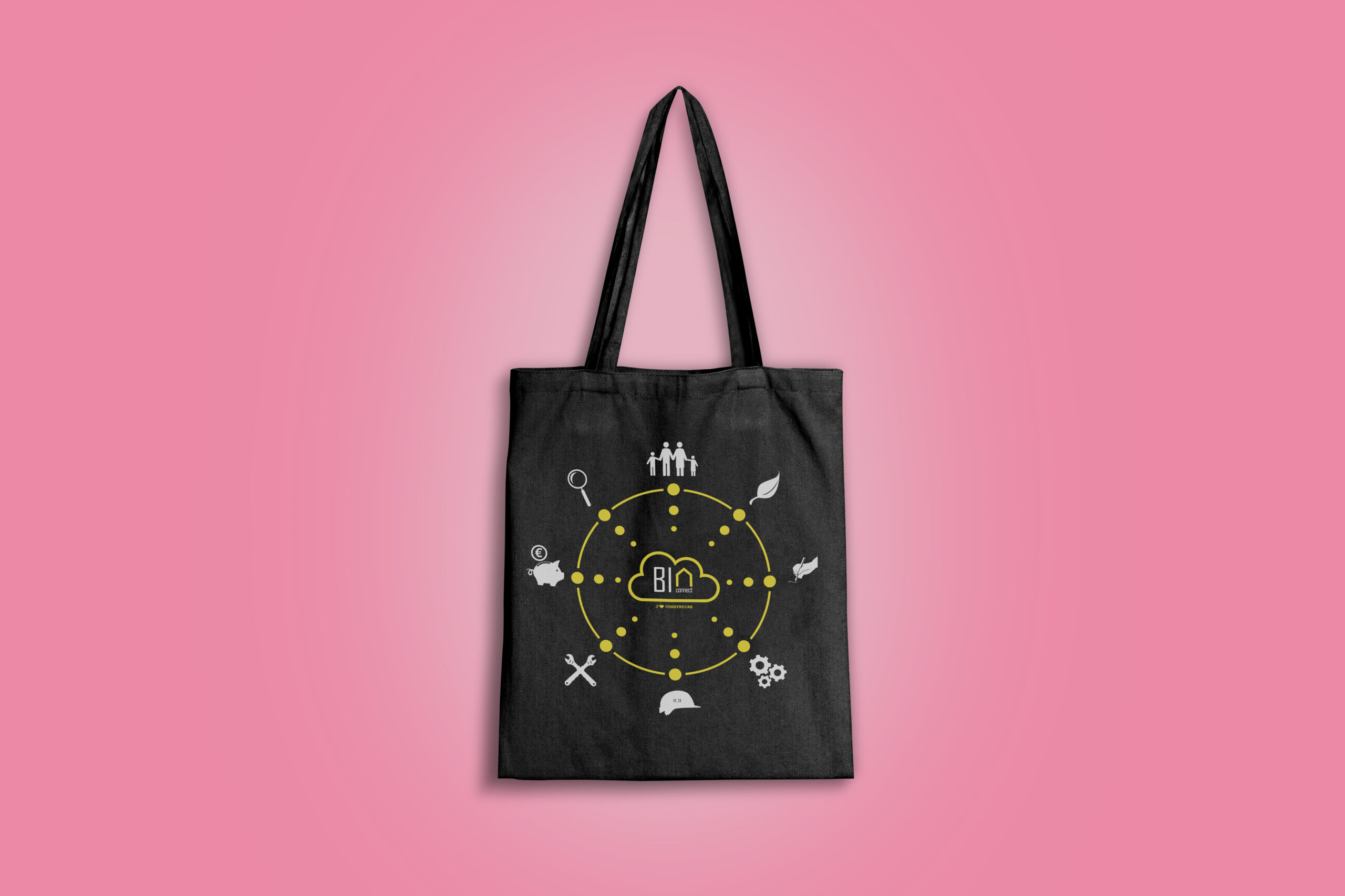 Tote bag BIM – J'aime Construire